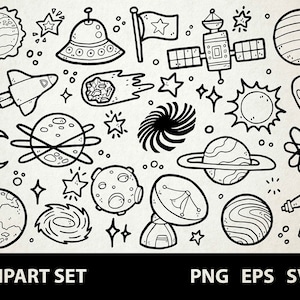 Astronomy / Digital Clip Art Graphics / SVG, PNG, EPS / Space, Universe ...