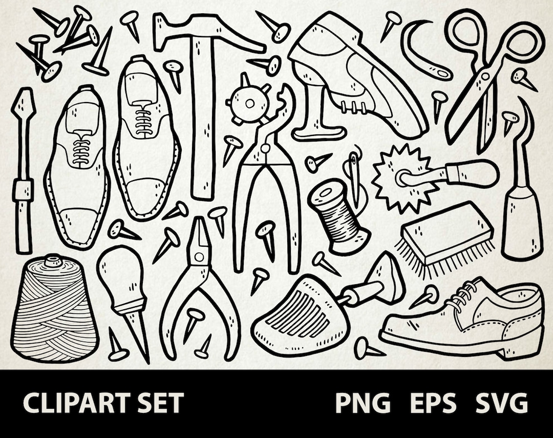 Cobbler / Digital Clip Art Graphics / SVG, PNG, EPS / Shoemaker, Last ...