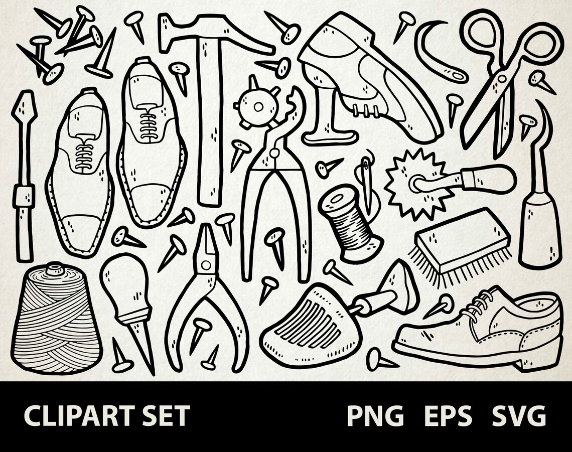 Cobbler / Digital Clip Art Graphics / SVG, PNG, EPS / Shoemaker, Last ...