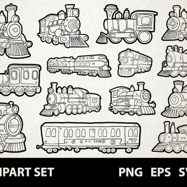 Train Clip Art - Etsy