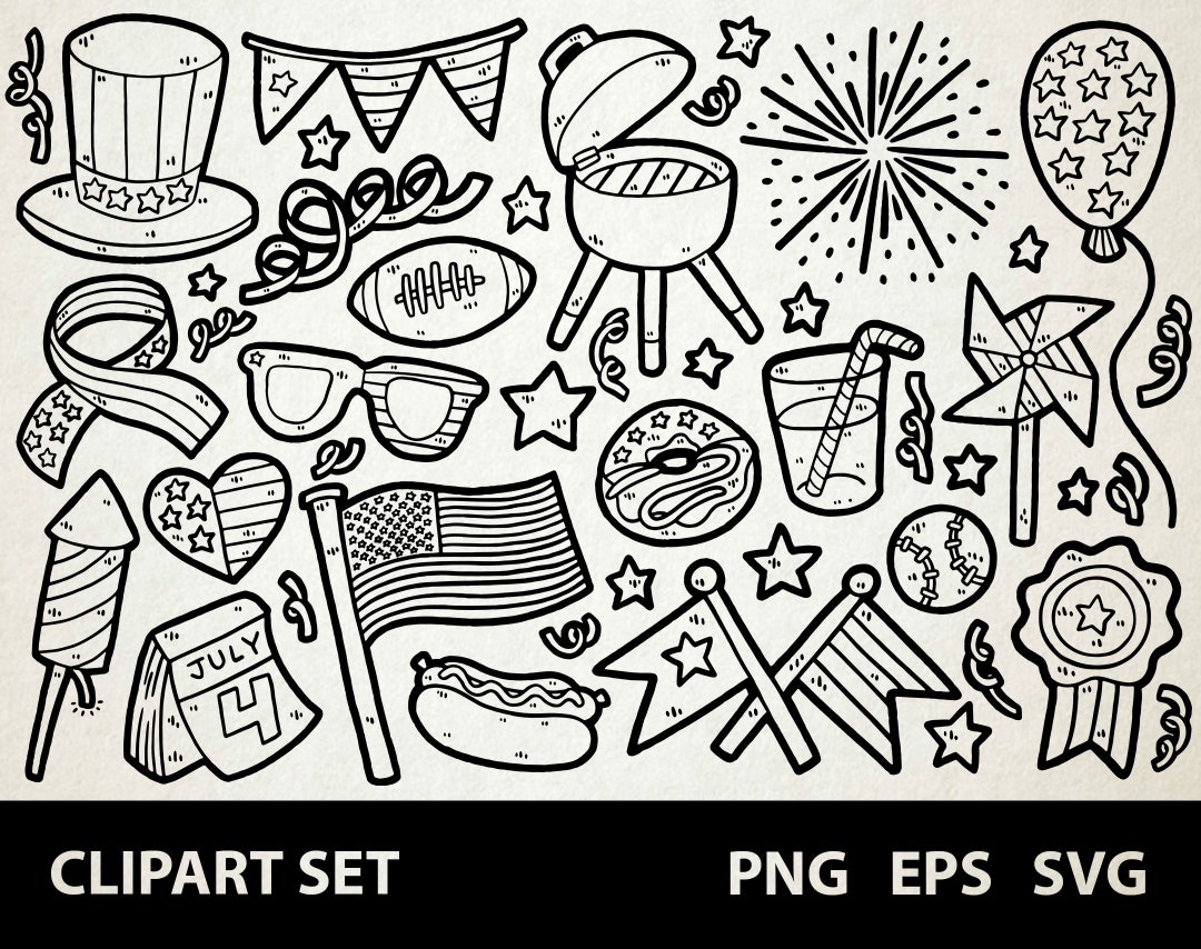 Independence Day / Digital Clip Art Graphics / SVG, PNG, EPS / 4th of ...