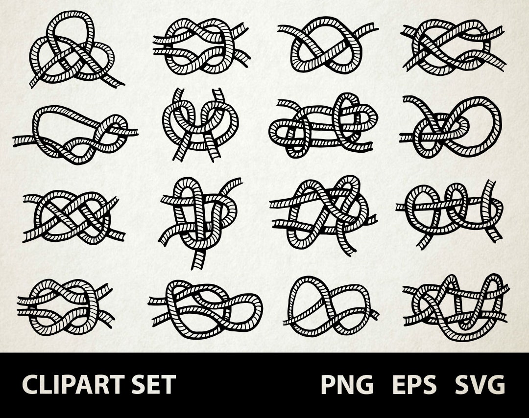 Sailor Knots / Digital Clip Art Graphics / SVG, PNG, EPS / Sailing ...