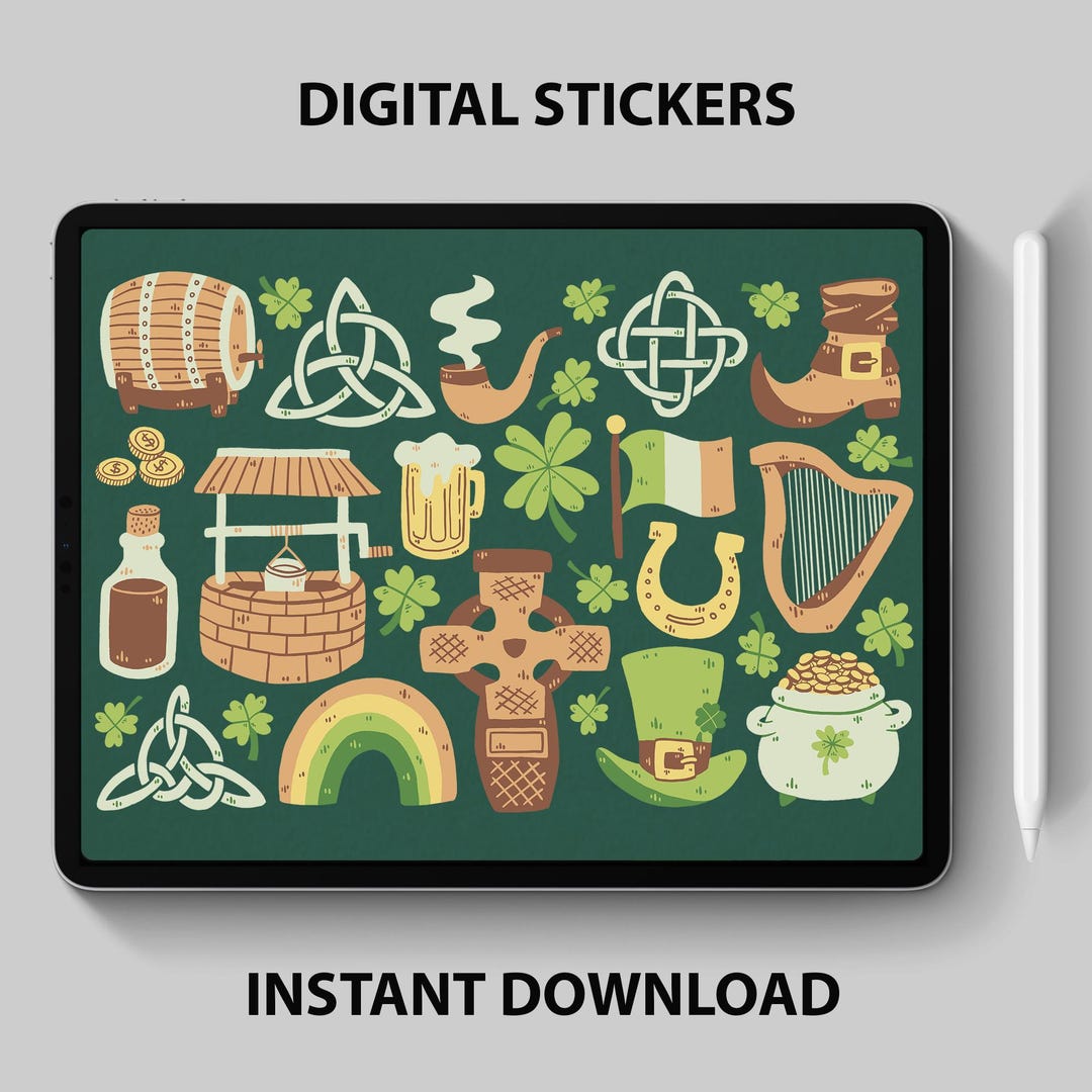 Ireland Digital Stickers – Irish Symbols, Celtic Culture & Iconic ...