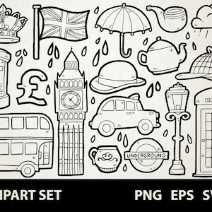 England / Digital Clip Art Graphics / SVG, PNG, EPS / London, United ...