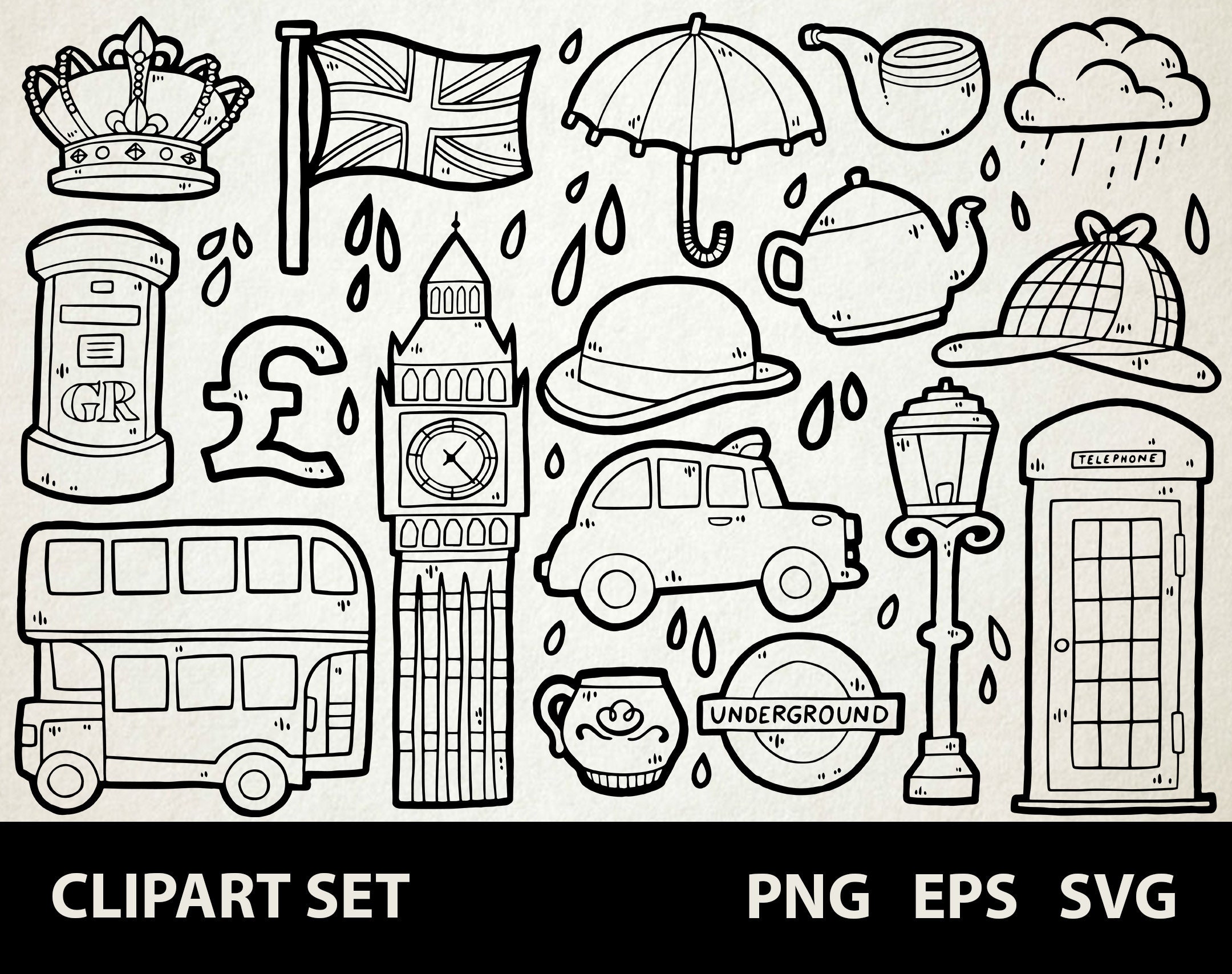 England / Digital Clip Art Graphics / SVG, PNG, EPS / London, United ...
