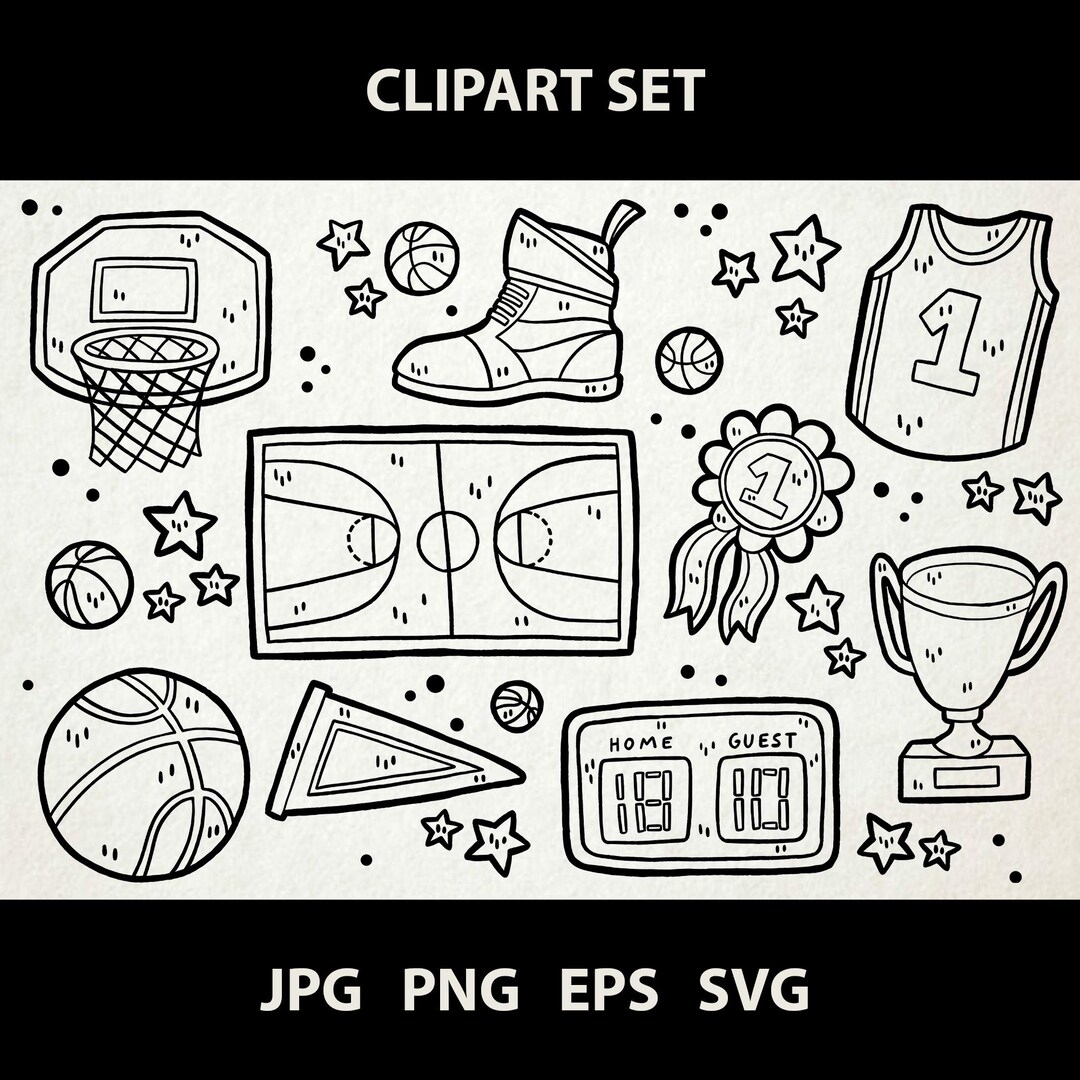 Basketball / Digital Clip Art Graphics / SVG, PNG, EPS / Sport, Basket ...