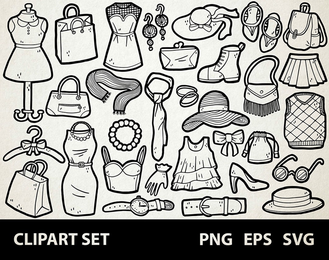 Boutique / Digital Clip Art Graphics / SVG, PNG, EPS / Fashion ...
