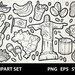 Brazil / Digital Clip Art Graphics / SVG, PNG, EPS / South America, Rio ...