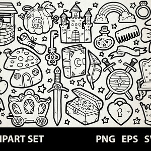 Fairy Tale / Digital Clip Art Graphics / SVG, PNG, EPS / Fantasy, Magic ...