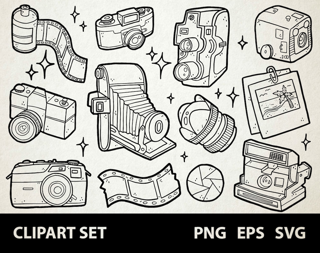 Analog Cameras / Digital Clip Art Graphics / SVG, PNG, EPS ...