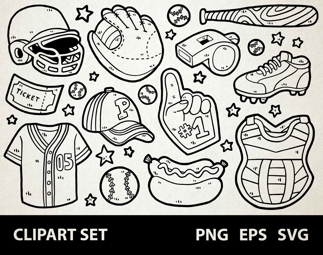 Baseball / Digital Clip Art Graphics/ SVG, PNG, EPS / Sport, Team, Home ...