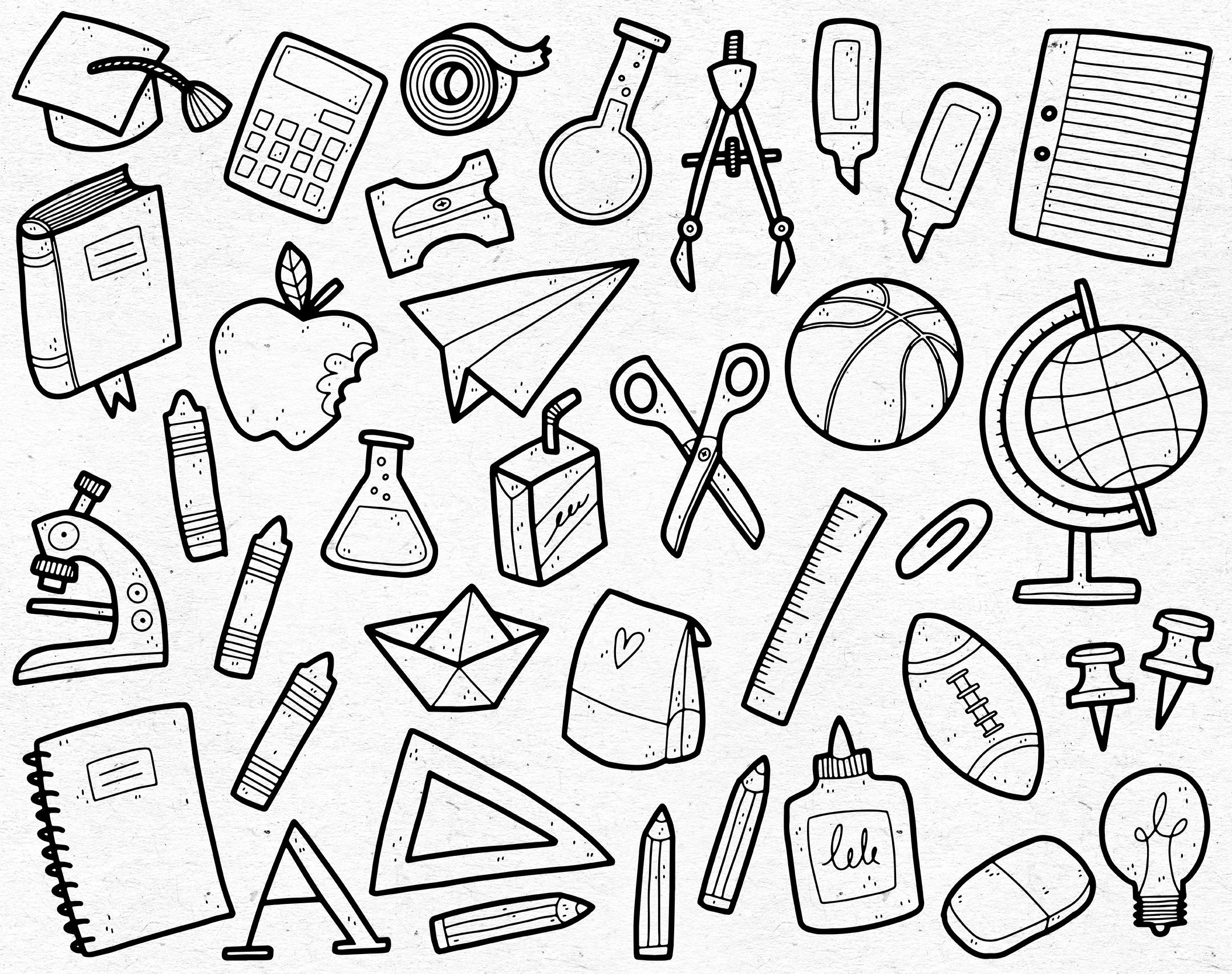 School Doodle Clip Art