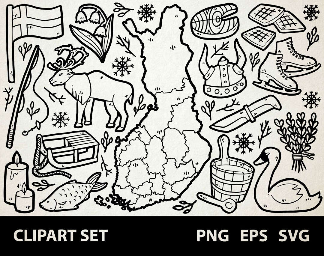 Finland / Digital Clip Art Graphics / SVG, PNG, EPS / Scandinavia ...