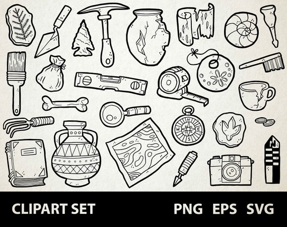 Archaeologist Tools Clip Art