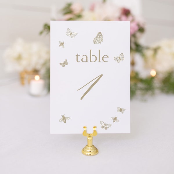 Butterfly Theme Table Numbers - Etsy