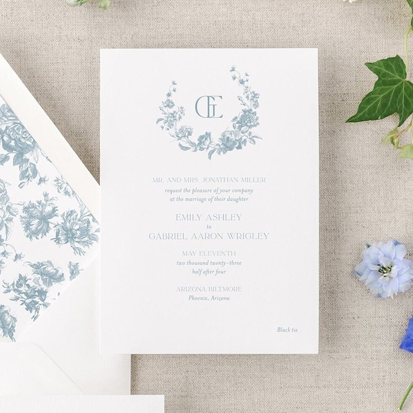 French Invitation - Etsy