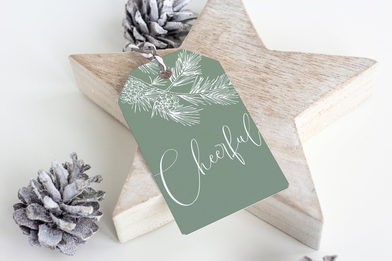 Printable Sage Green Christmas Gift Tags. Holiday Gift Tags. DIY Gift ...