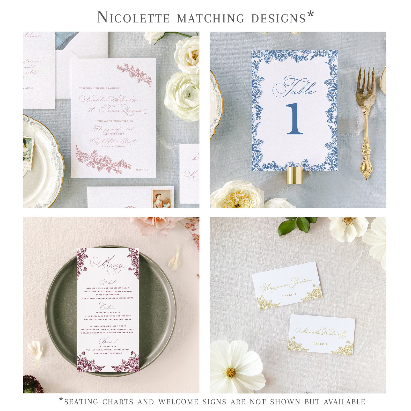 Wedding Table Numbers, Victorian Inspired. Elegant Floral Table Numbers ...