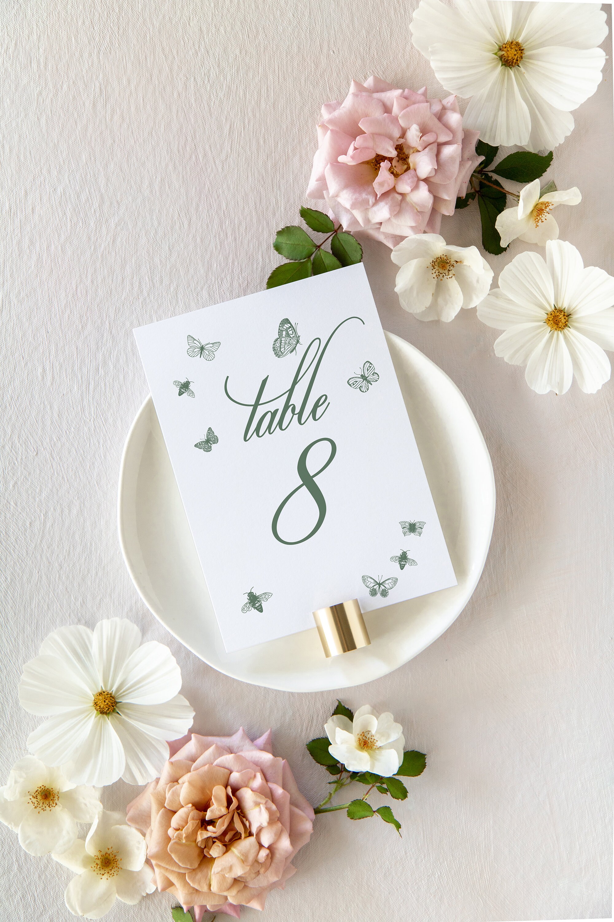 Butterfly Table Numbers for a Wedding. Simple and Elegant Wedding Table ...