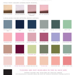 Floral Signature Cocktail Sign for a Wedding - Oval Bar Sign - French ...