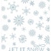 Set of 3 Printable Snowflakes Let It Snow Holiday Art Print. Printable ...