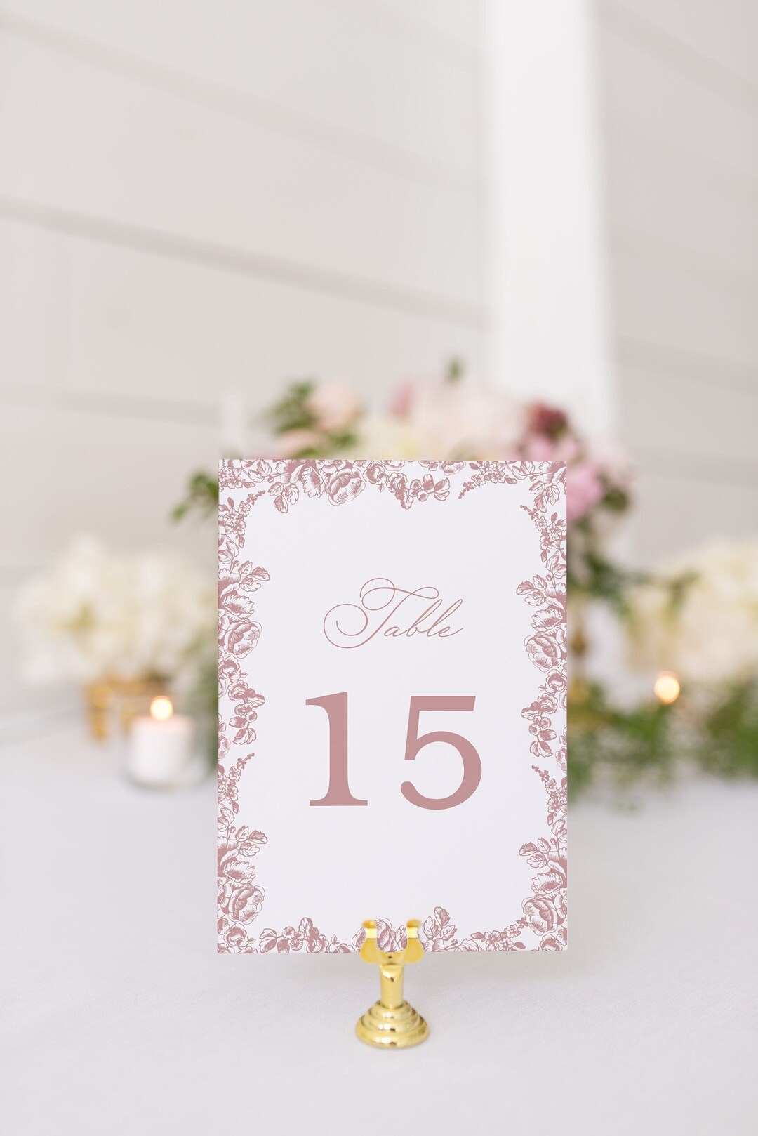 Wedding Table Numbers, Victorian Inspired. Elegant Floral Table Numbers ...