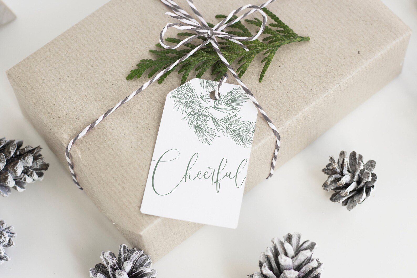 Printable Sage Green Christmas Gift Tags. Holiday Gift Tags. DIY Gift ...