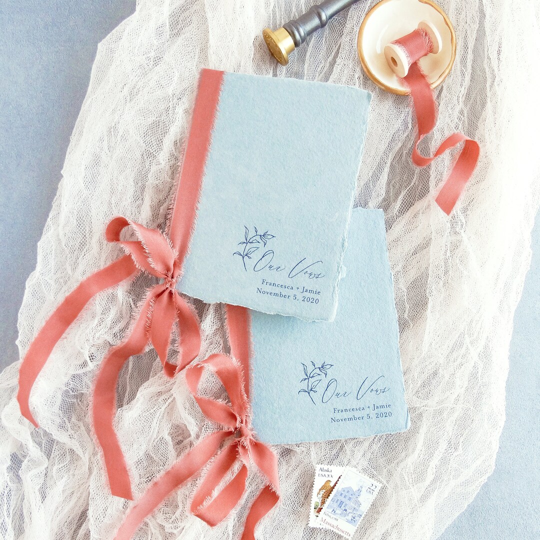 Keepsake Wedding Vows. Wedding Vow Books. Handmade Wedding Vow Books ...