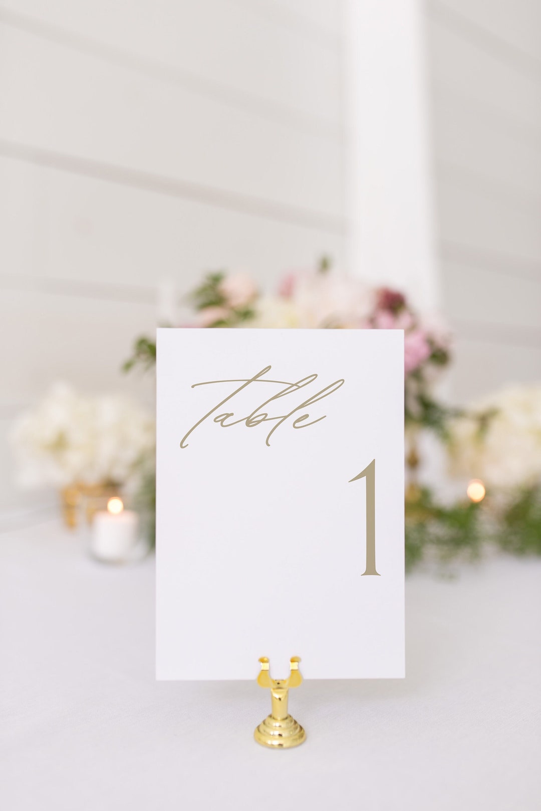 Modern Table Numbers for a Wedding. Simple and Minimalist Wedding Table ...