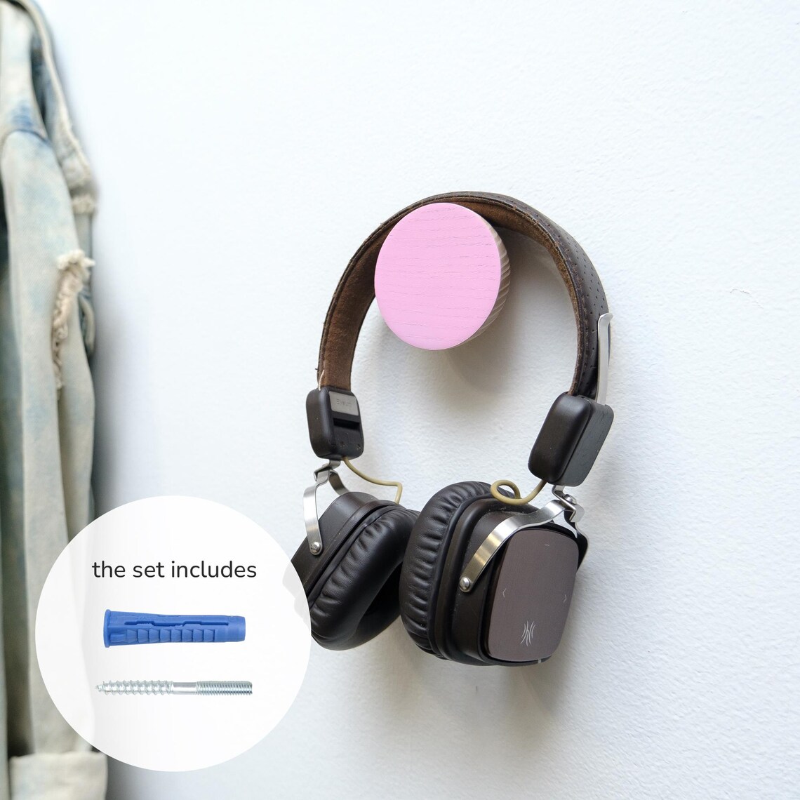 Colorful Wooden Wall Hooks – Round Drawer Hook, Entryway Hooks ...