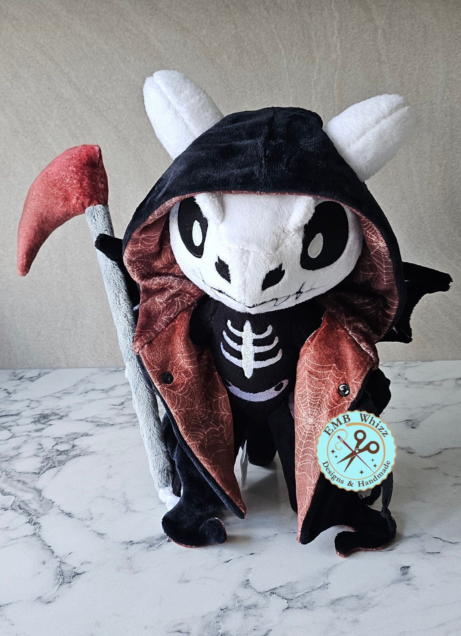 Handmade Grim Reaper Plushie - Etsy
