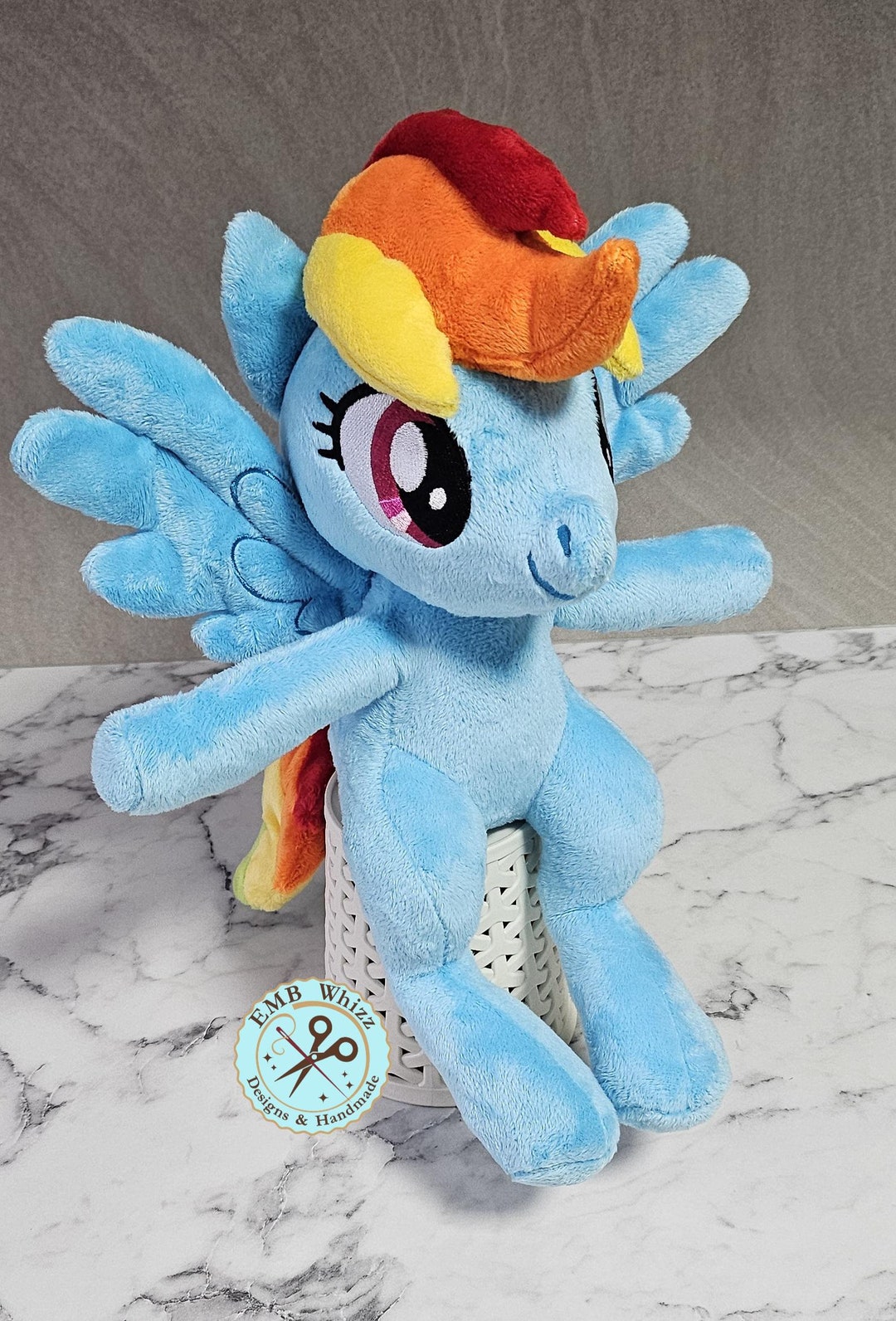 Handmade Pony Plushie: Custom Minky Collectible Art - Etsy