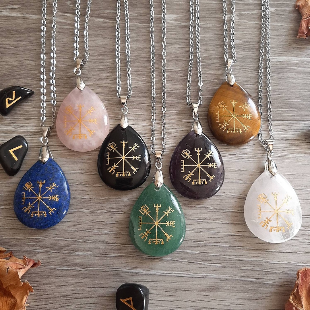 Viking Jewelry, Vegvisir, Norse Jewel, Viking Jewel, Vegvisir Pendant ...
