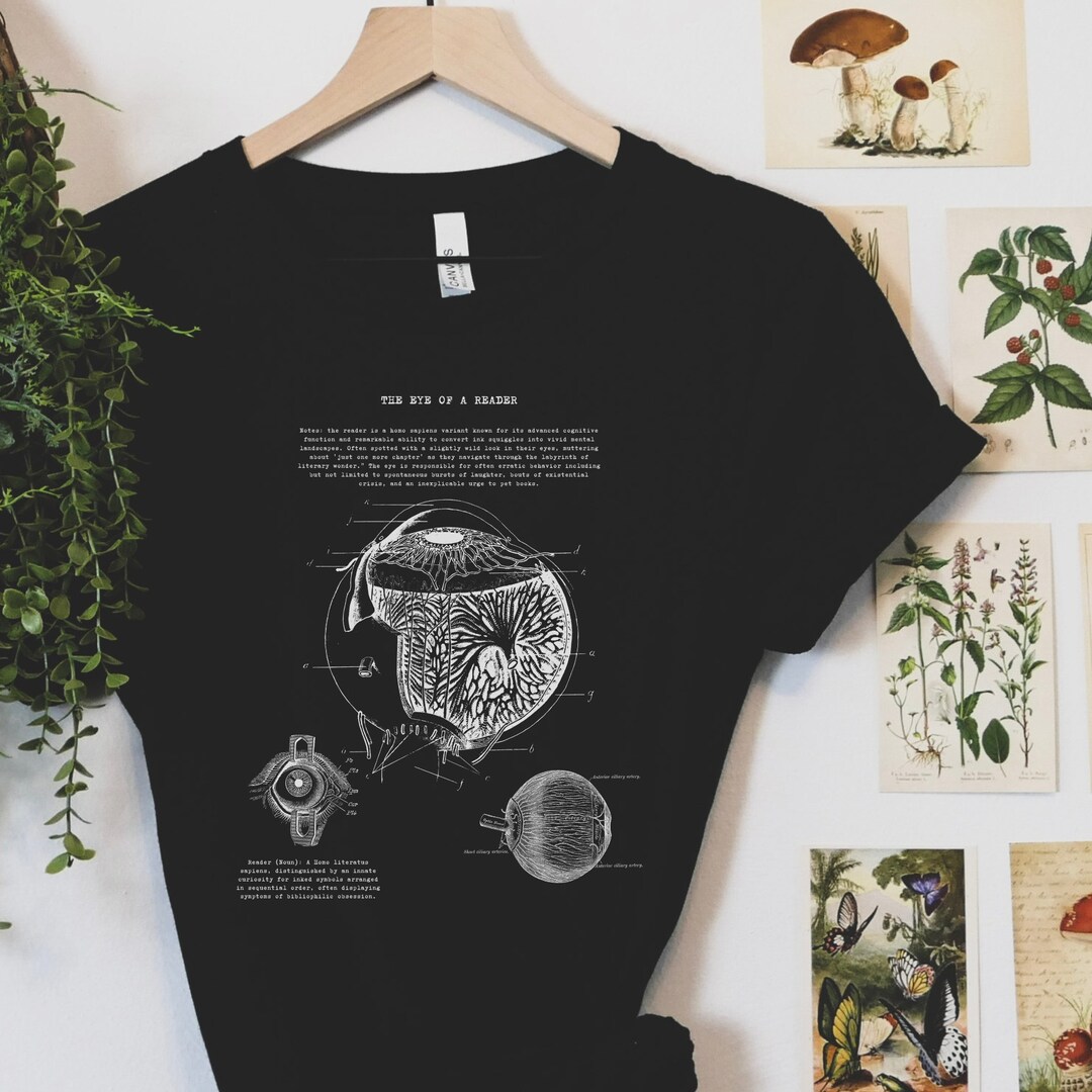 Eye Anatomy Art, Bibliophile Shirt, Gothic Clothes, Grunge Clothes ...