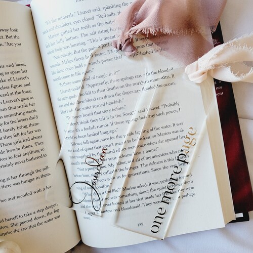 Personalized Acrylic Bookmark Acrylic Book Mark Library - Etsy