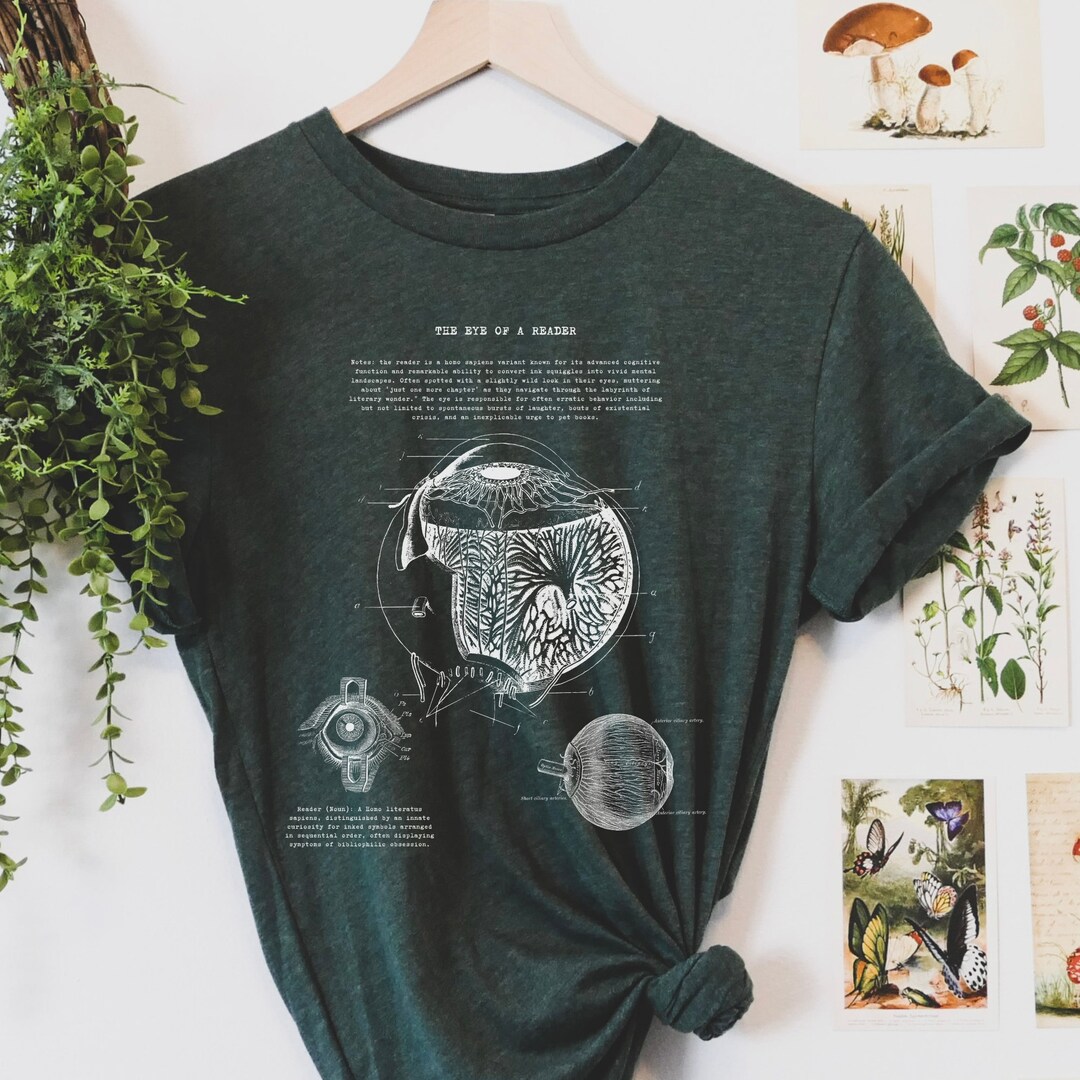 Eye Anatomy Art, Bibliophile Shirt, Gothic Clothes, Grunge Clothes ...