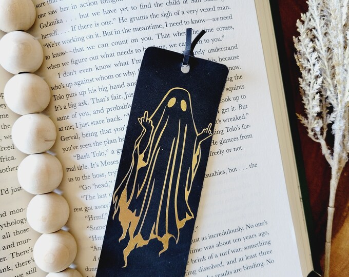 Bookmark With Ghost - Whimsigoth Bookmarks - Ghosts Bookmark - Middle ...