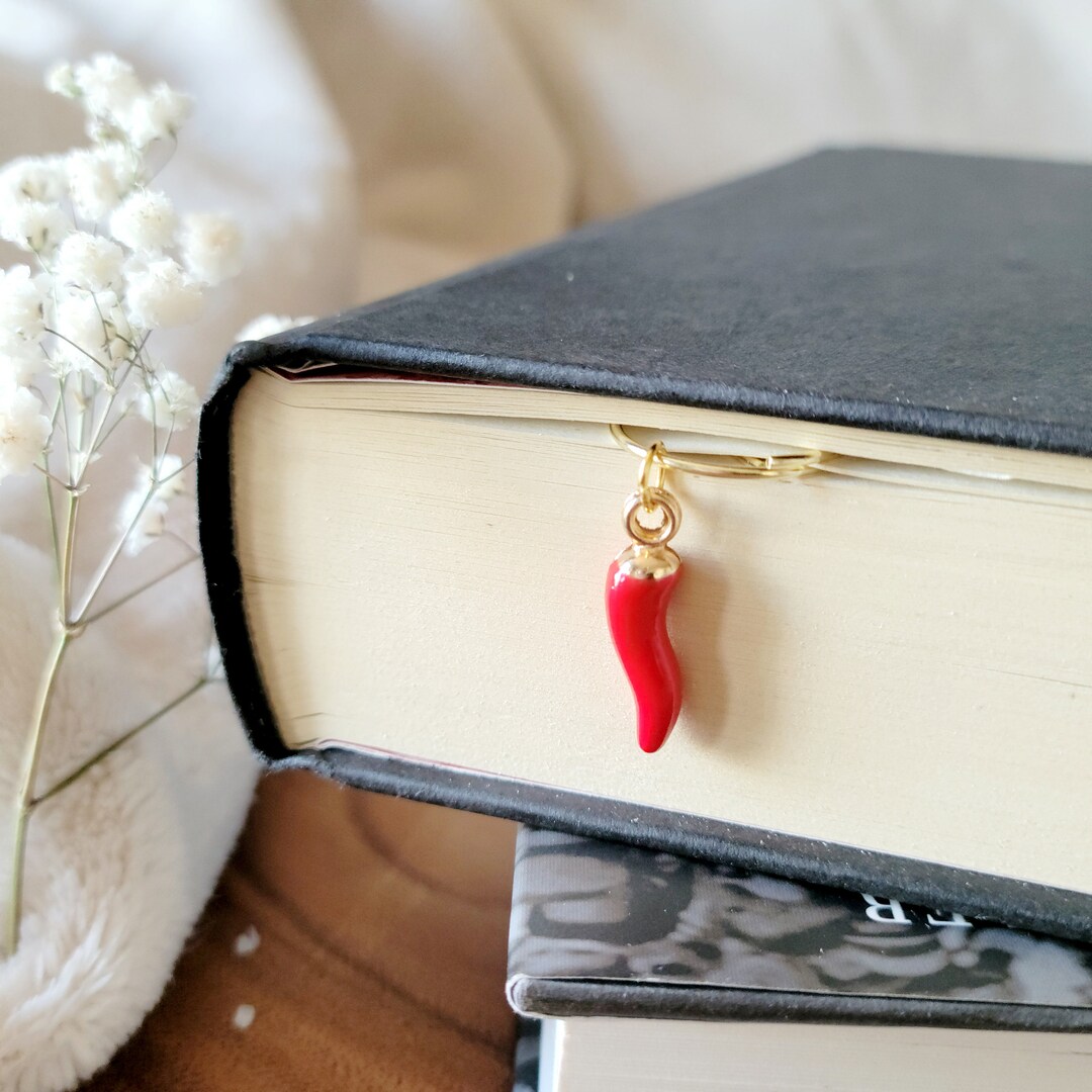 Spicy Bookmark Clip Tassel Smut Book Mark Spooky Season Red Hot Pepper ...