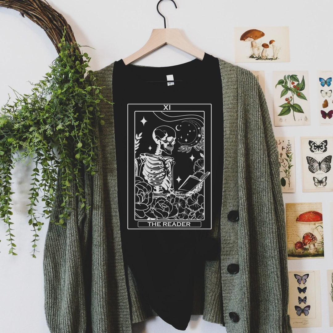 Tarot Card Shirt, the Reader, Gothic Wardrobe, Grunge Aesthetic, Womens ...