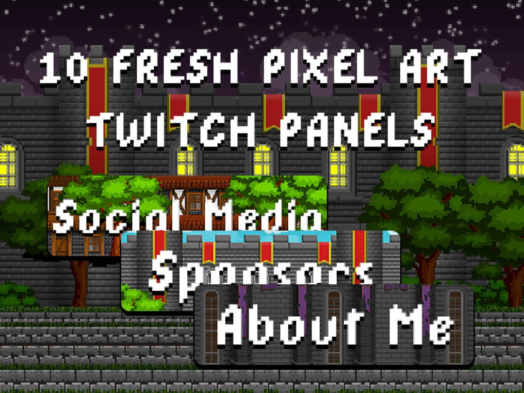 Pixel Art Twitch Panels - Etsy