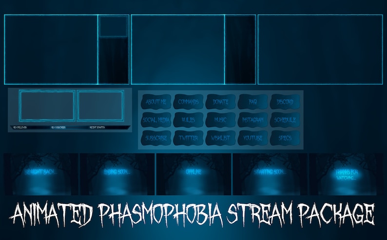 Animated Phasmophobia Stream Package - Etsy