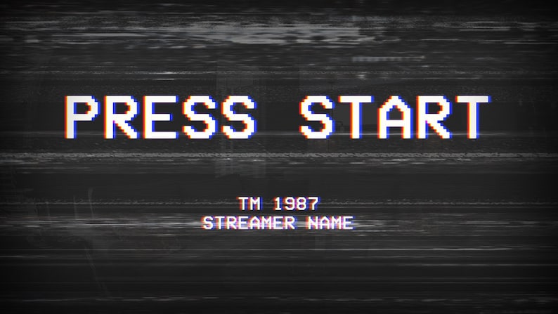 Retro CRT Twitch Overlay Stream Package - Etsy