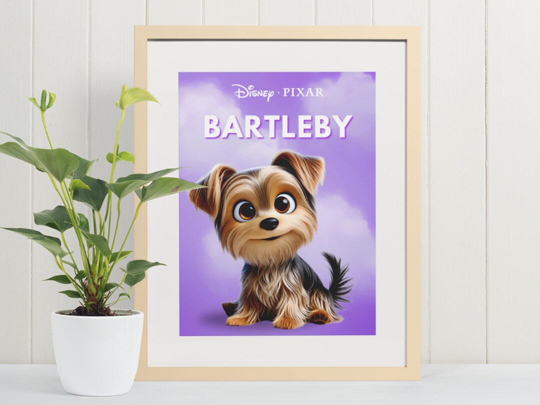 Pixar-inspired Custom Pet Poster, Cartoon Pet Caricature, Personalized ...
