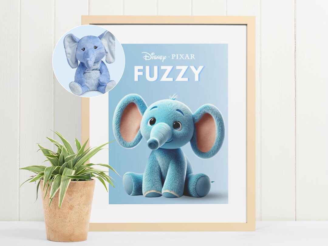 Custom Plush Portrait, Stuffed Animal Portrait, Pixar-style Digital ...