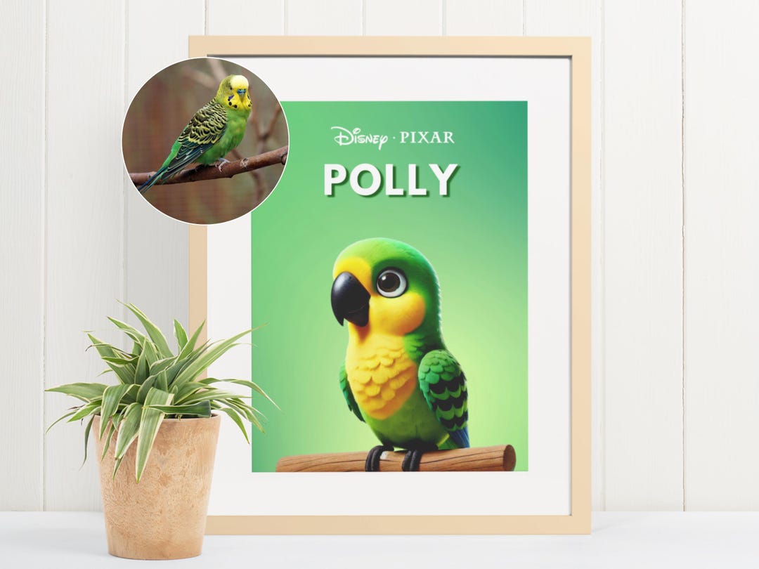 Custom Bird Portrait - Personalized Digital Artwork for Parrots ...