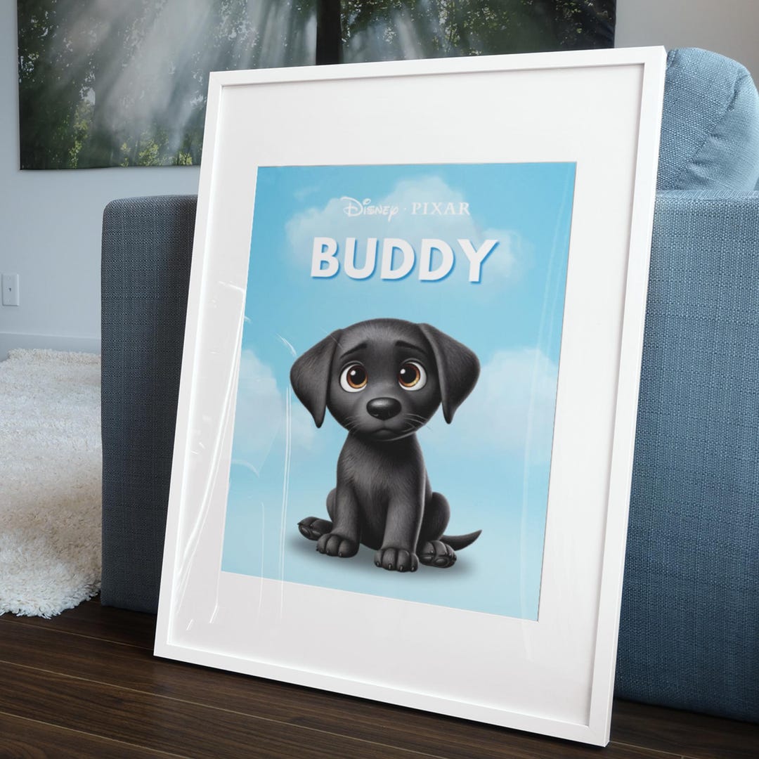 Custom Pixar Pet Poster | Cartoon Pet | Pixar-inspired Caricature ...