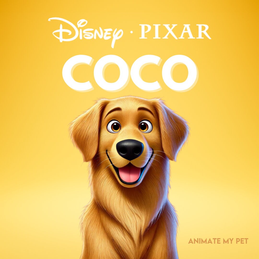 Custom Pixar Pet Poster, Cartoon Pet, Pixar-inspired Caricature ...