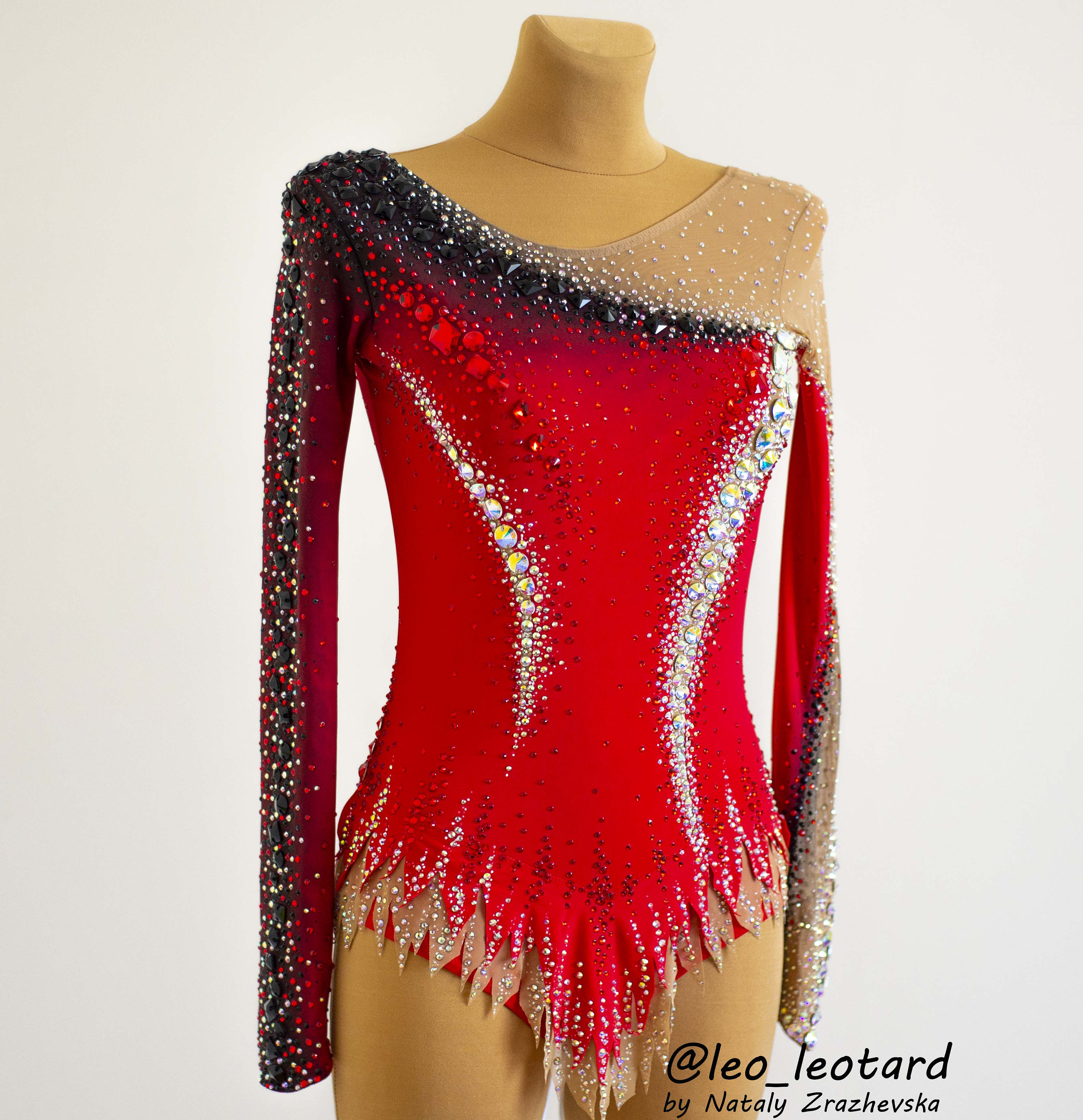 Rhythmic Gymnastics Leotard Red / RG Leotard Custom - Etsy