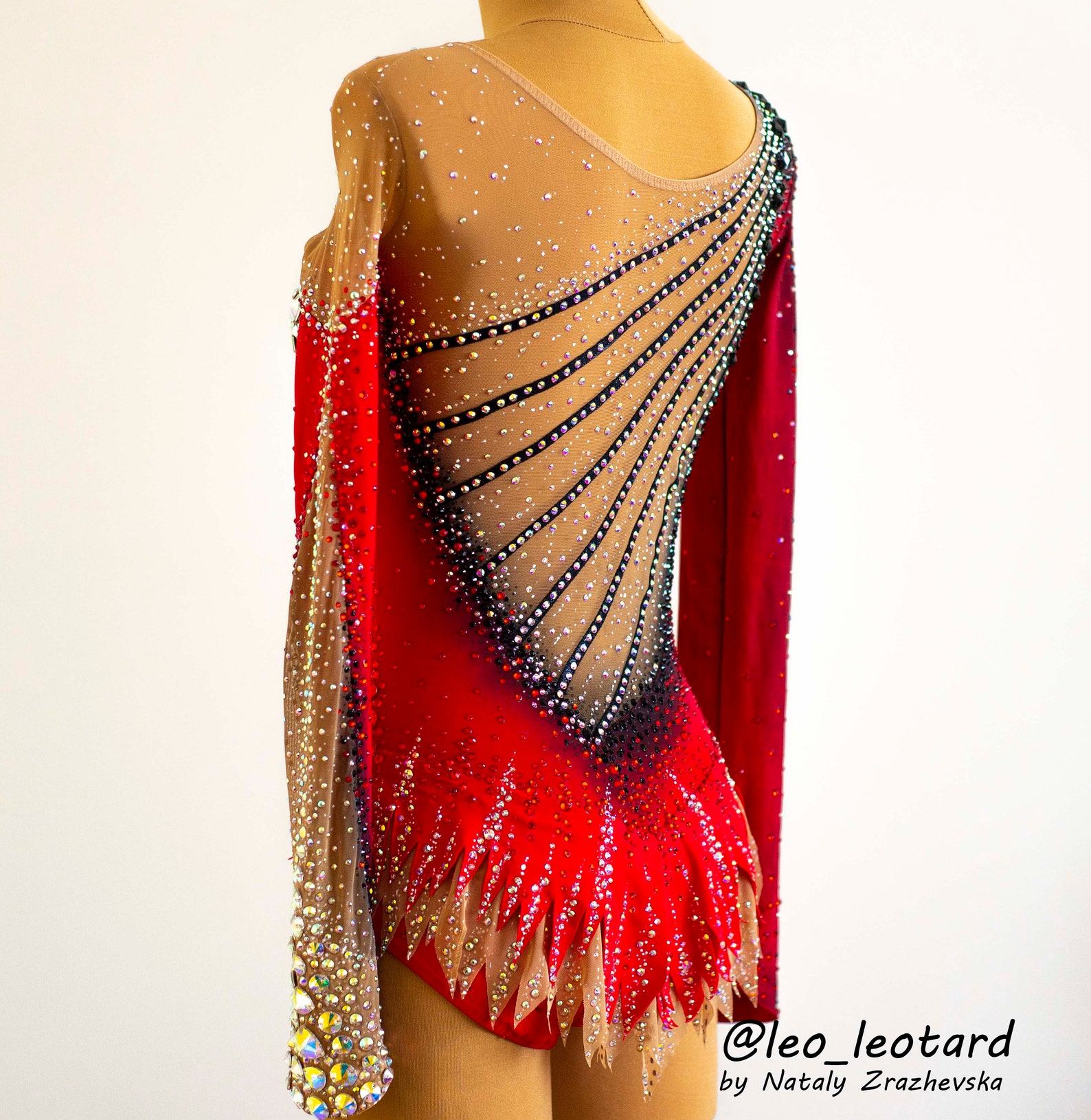 Rhythmic Gymnastics Leotard Red / RG Leotard Custom - Etsy