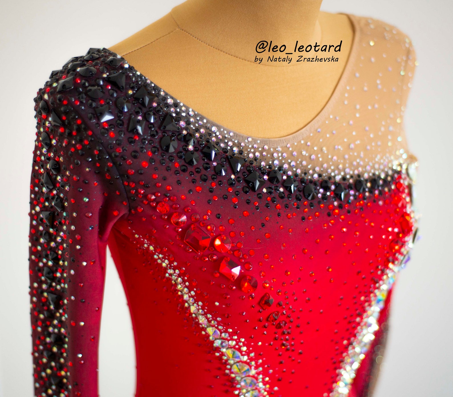 Rhythmic Gymnastics Leotard Red / RG Leotard Custom - Etsy